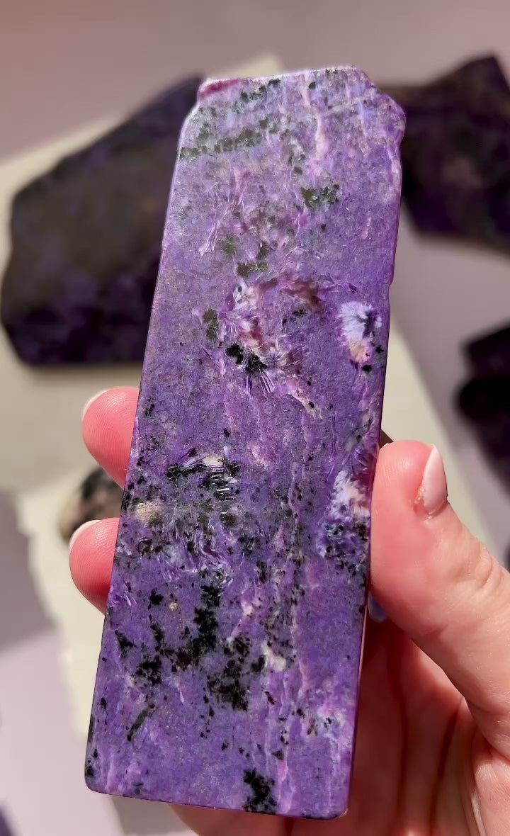 Rare Charoite from Murun Massif – theconsciouskind.com.au